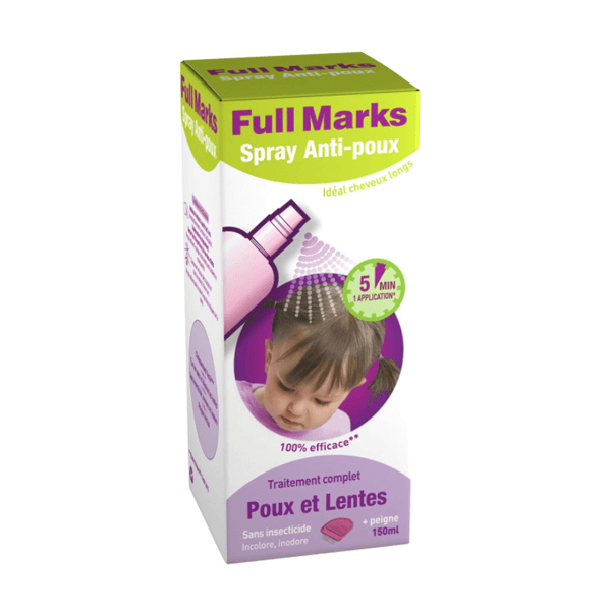 FULL MARKS Spray anti-poux 150ml - Parapharmacie - Pharmarket