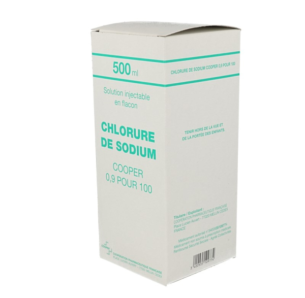 COOPER Chlorure de sodium 0,9 % 1 flacon de 500ml - Médicaments ...