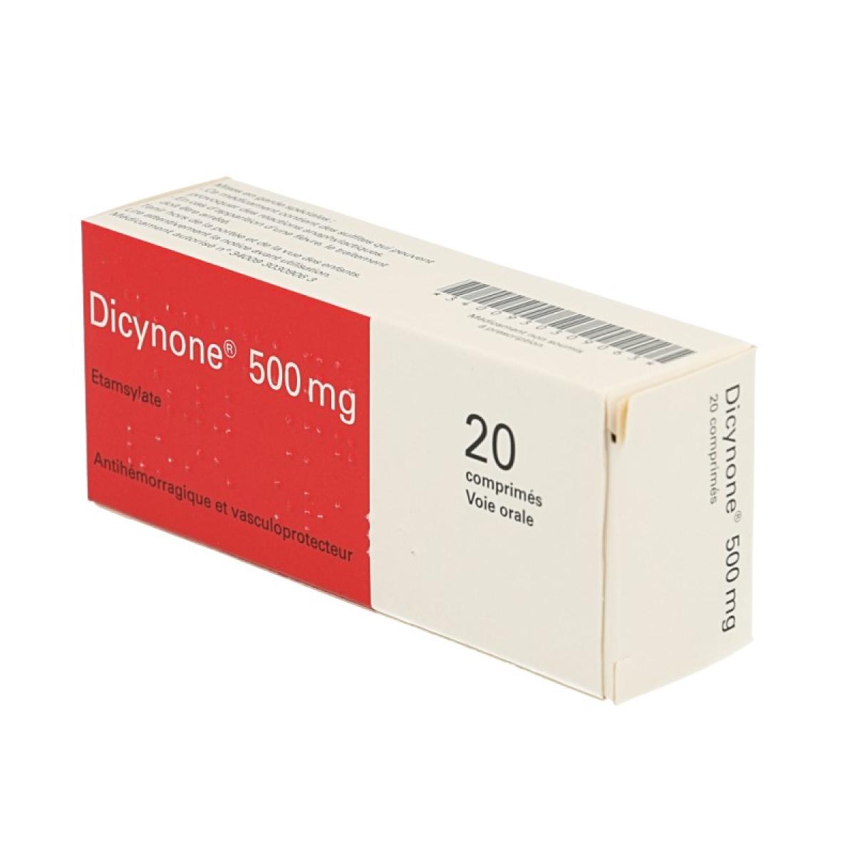 SANOFI Dicynone 500mg 20 comprimés - Médicaments - Pharmarket