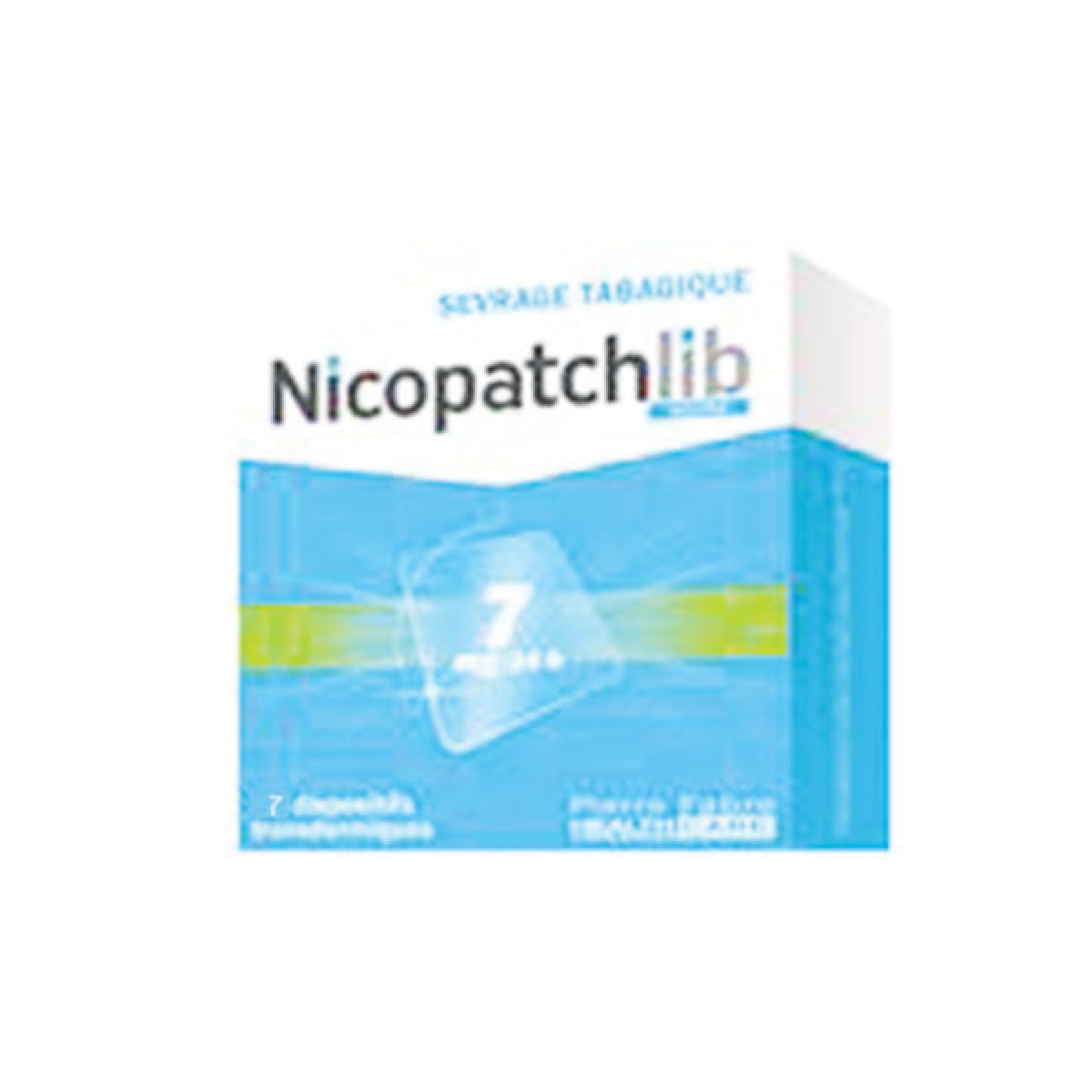 NICOPATCH Nicopatchlib 7mg/24h 7 patchs - Médicaments - Pharmarket