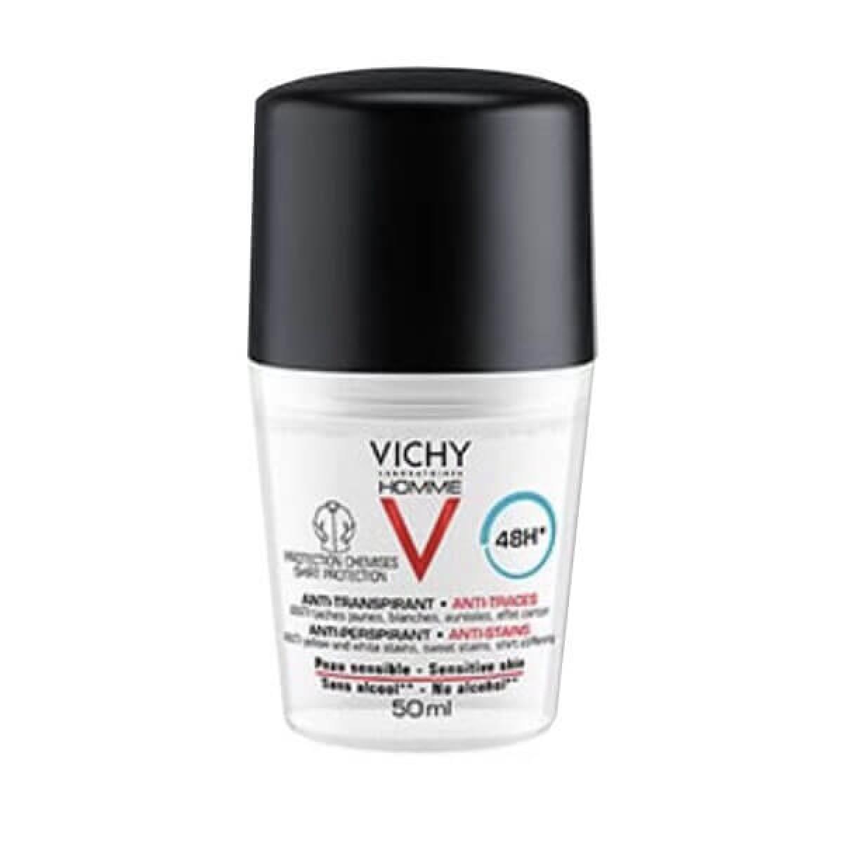 VICHY Homme déodorant anti-transpirant 48h anti-traces 50ml ...