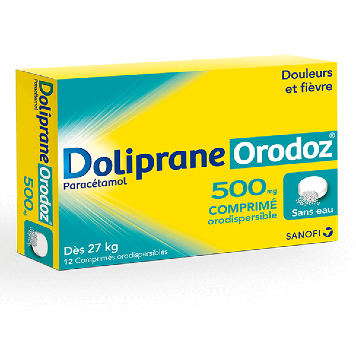 DOLIPRANE Orodoz 500mg 16 comprimés orodispersibles - Médicaments ...