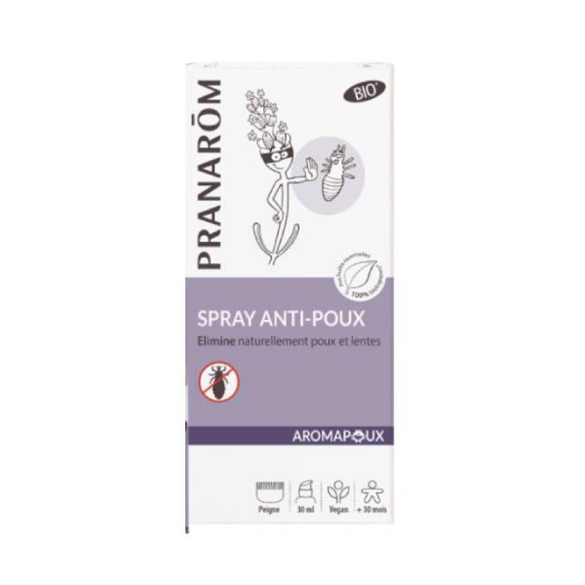 PRANAROM Aromapoux spray anti-poux bio 30ml - Parapharmacie - Pharmarket