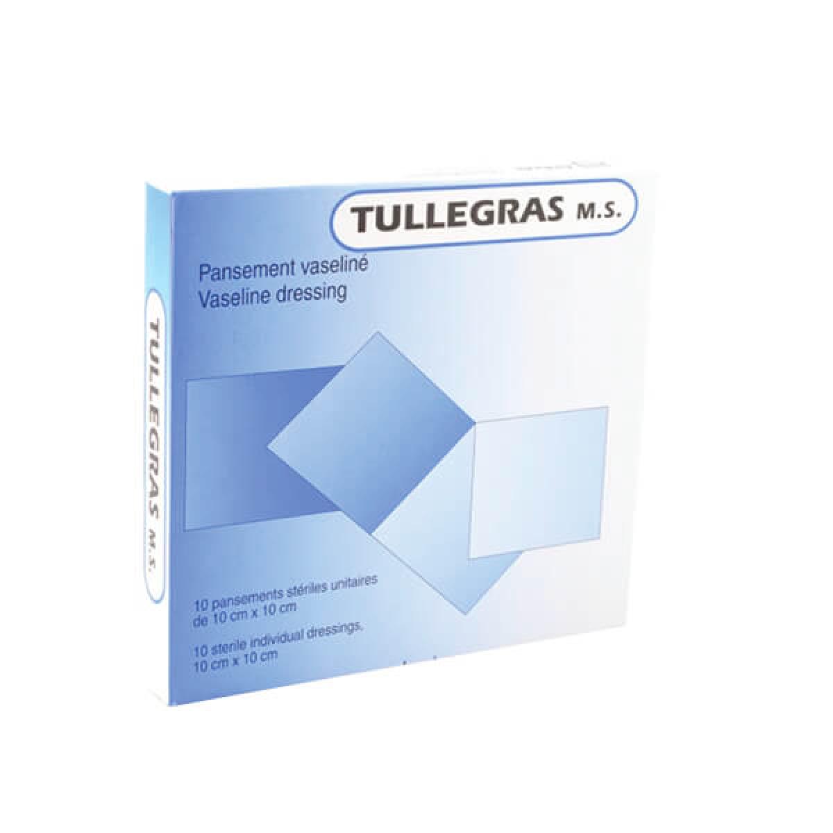 MYLAN-VIATRIS Tulle gras 10 pansements vaselinés 10x10cm - Médicaments ...