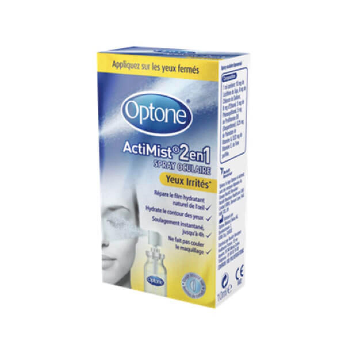 OPTONE Actimist 2 en 1 yeux irrités 10ml - Parapharmacie - Pharmarket
