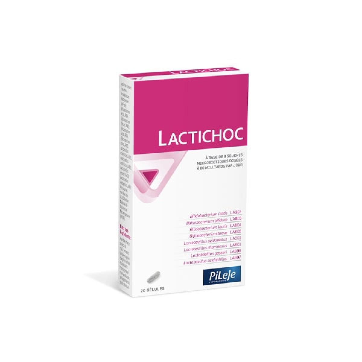 PILEJE Lactichoc 20 gélules - Parapharmacie - Pharmarket