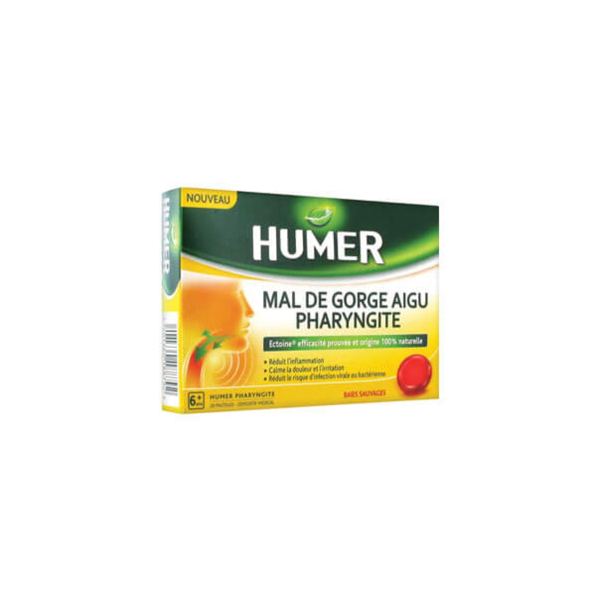 URGO Humer mal de gorge aigu pharyngite 20 pastilles - Parapharmacie - Pharmarket