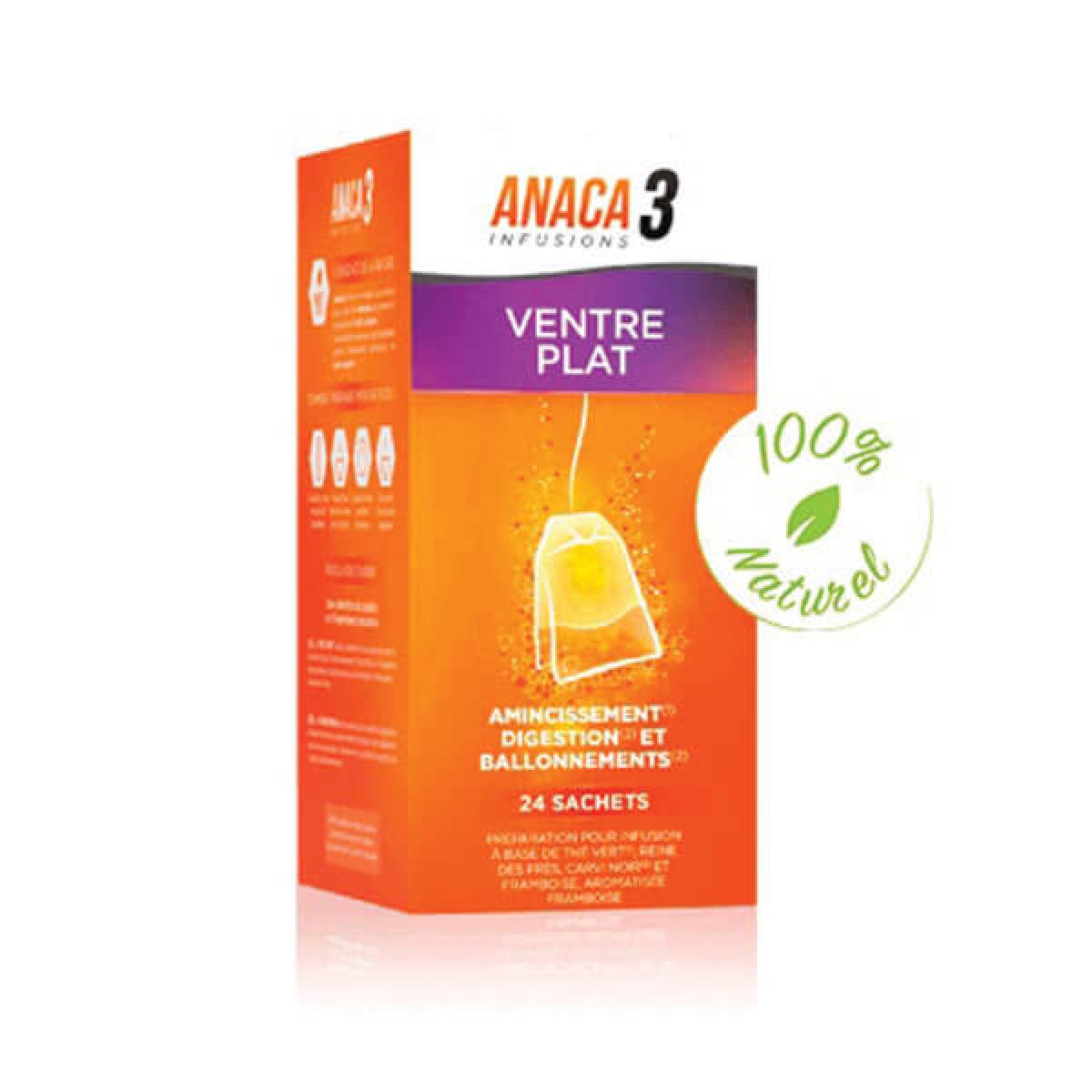 ANACA 3 Infusions ventre plat 24 sachets - Parapharmacie - Pharmarket