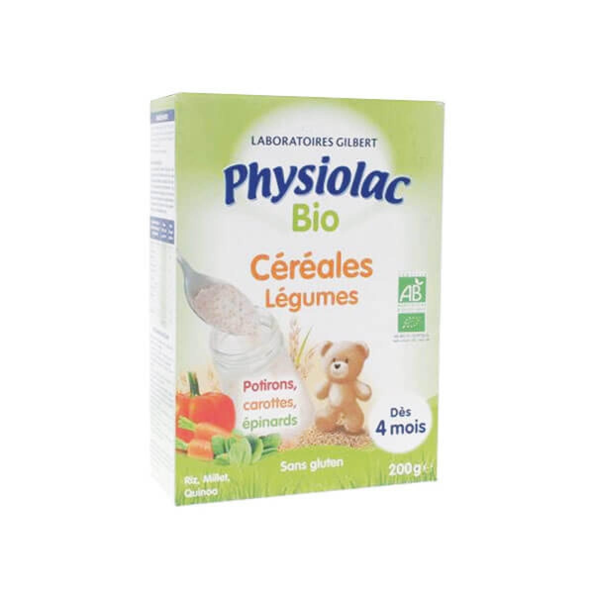 PHYSIOLAC Bio céréales légumes 200g - Parapharmacie - Pharmarket