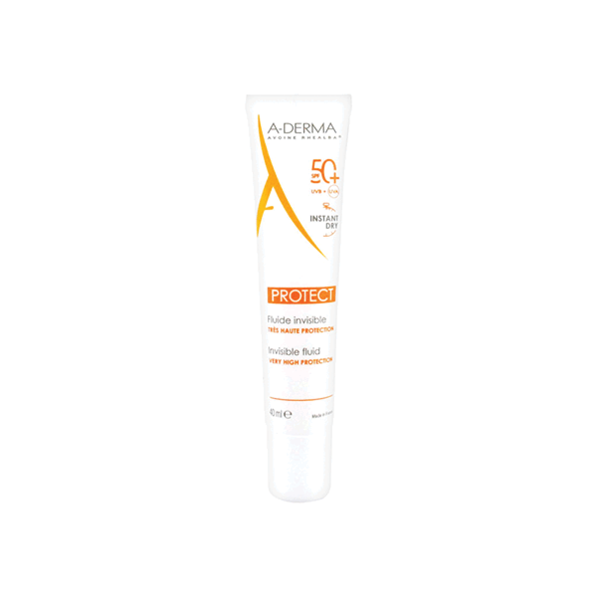 A-DERMA Protect fluide invisible très haute protection SPF 50+ 40ml ...