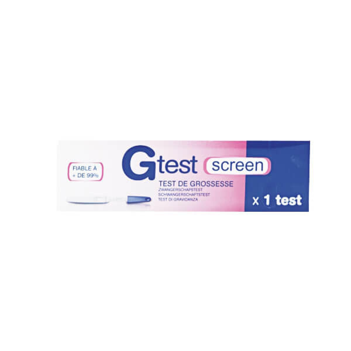 GILBERT Gtest screen 1 test de grossesse - Parapharmacie - Pharmarket