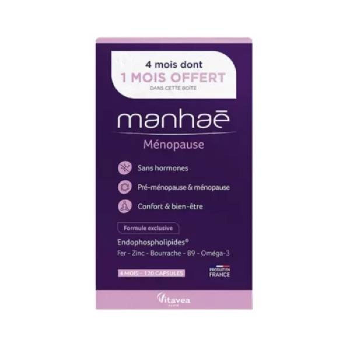 NUTRISANTÉ Manhaé ménopause 120 gélules - Parapharmacie - Pharmarket