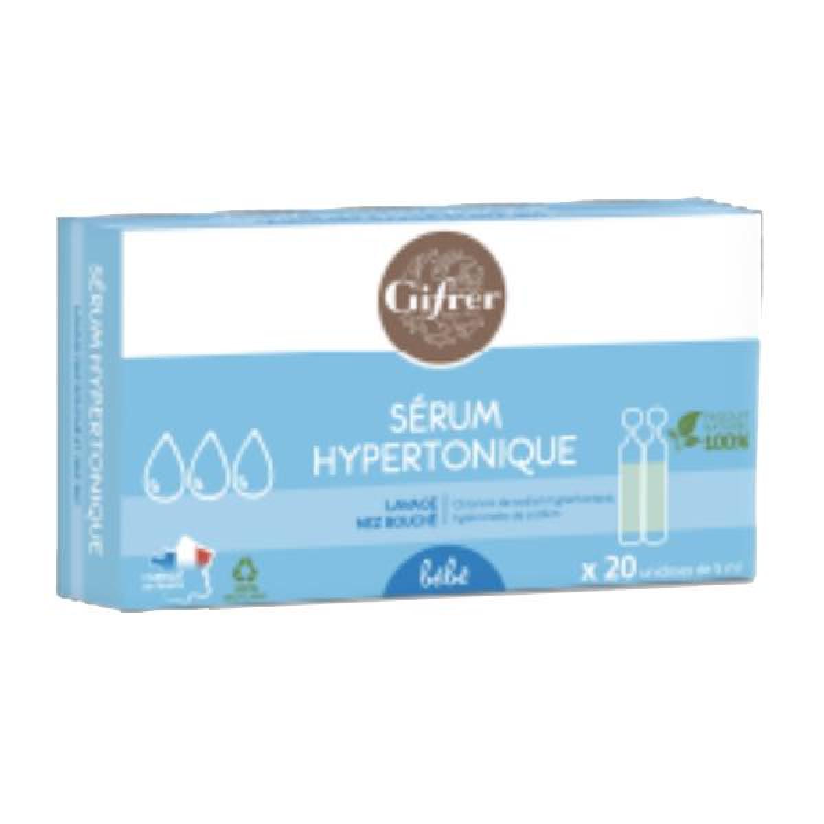 GIFRER Physiologica sérum hypertonique 20x5ml - Parapharmacie - Pharmarket