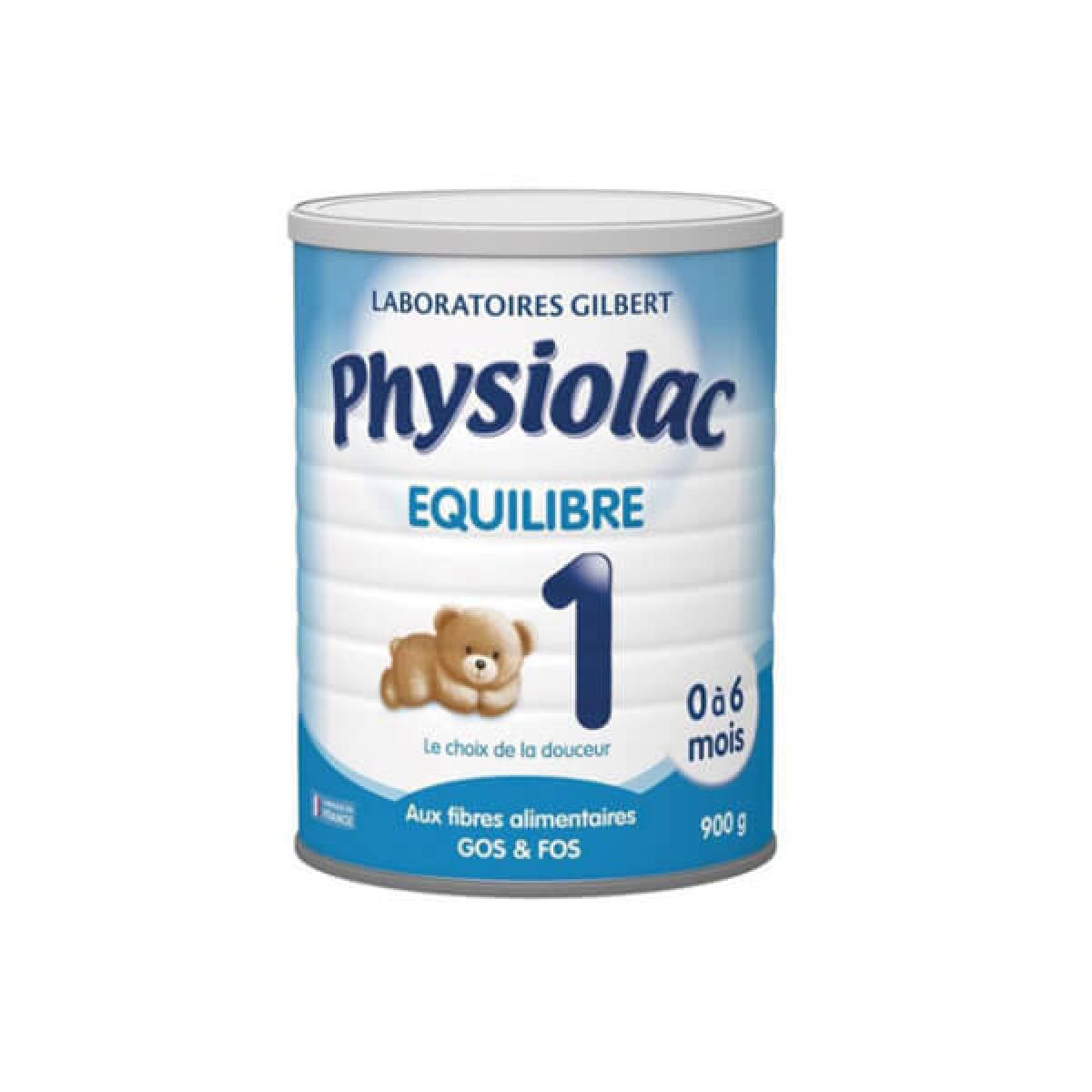 PHYSIOLAC Équilibre 1 0 à 6 mois 900g - Parapharmacie - Pharmarket