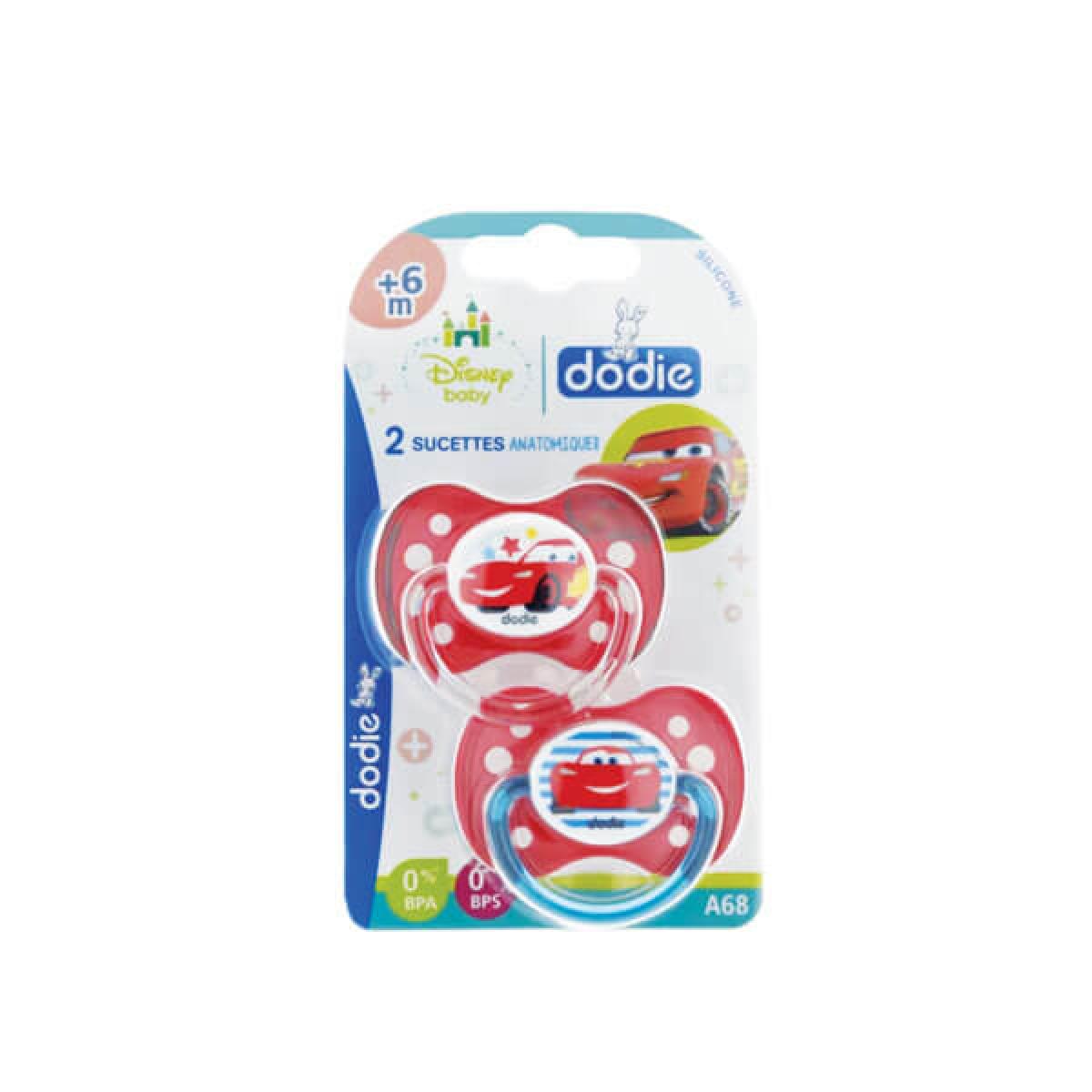 DODIE Disney baby cars 2 sucettes anatomiques silicone 6 mois et ...