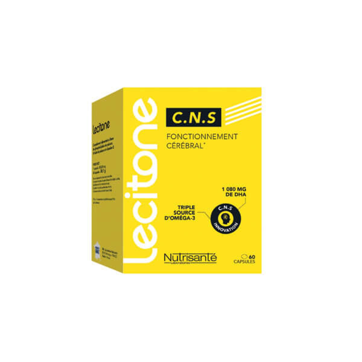 NUTRISANTÉ Lecitone C.N.S fonctionnement cérébral 60 capsules ...
