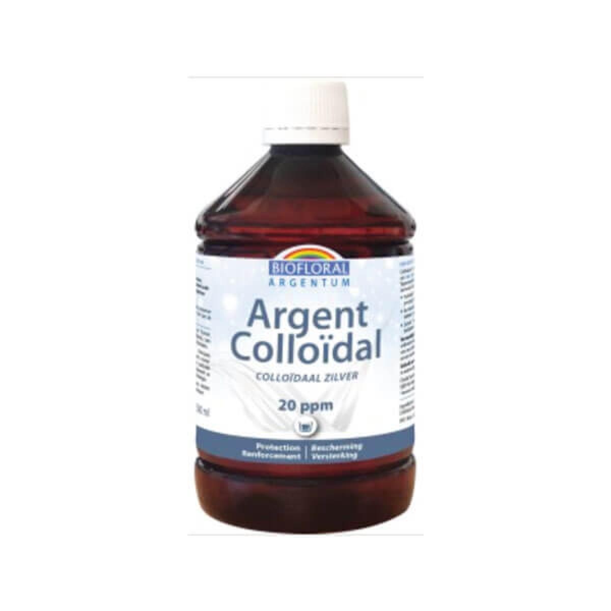 BIOFLORAL Argentum argent colloïdal 20ppm 500ml - Parapharmacie ...