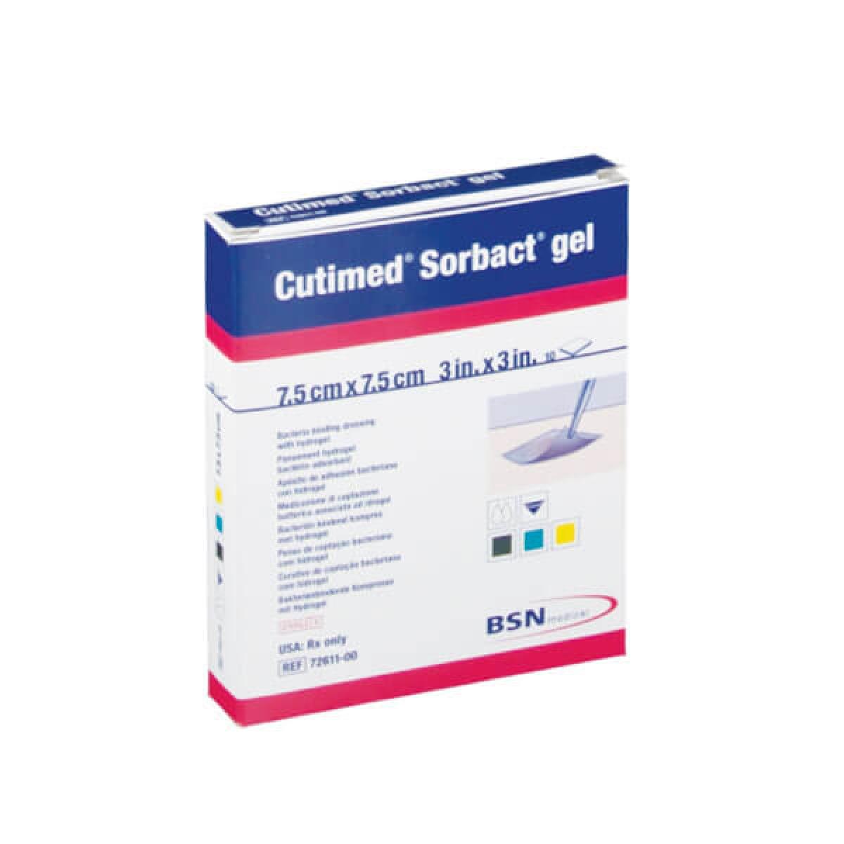 BSN MEDICAL Cutimed sorbact gel 10 pansements 7,5cmx7,5cm ...