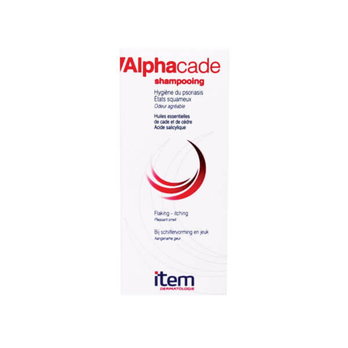 ITEM DERMATOLOGIE Alphacade shampooing hygiène du psoriasis 200ml ...