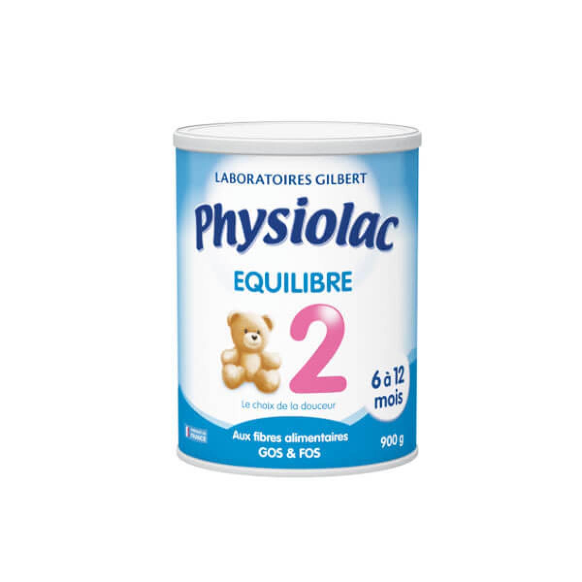 PHYSIOLAC Equilibre 2 6 à 12 mois 900g - Parapharmacie - Pharmarket