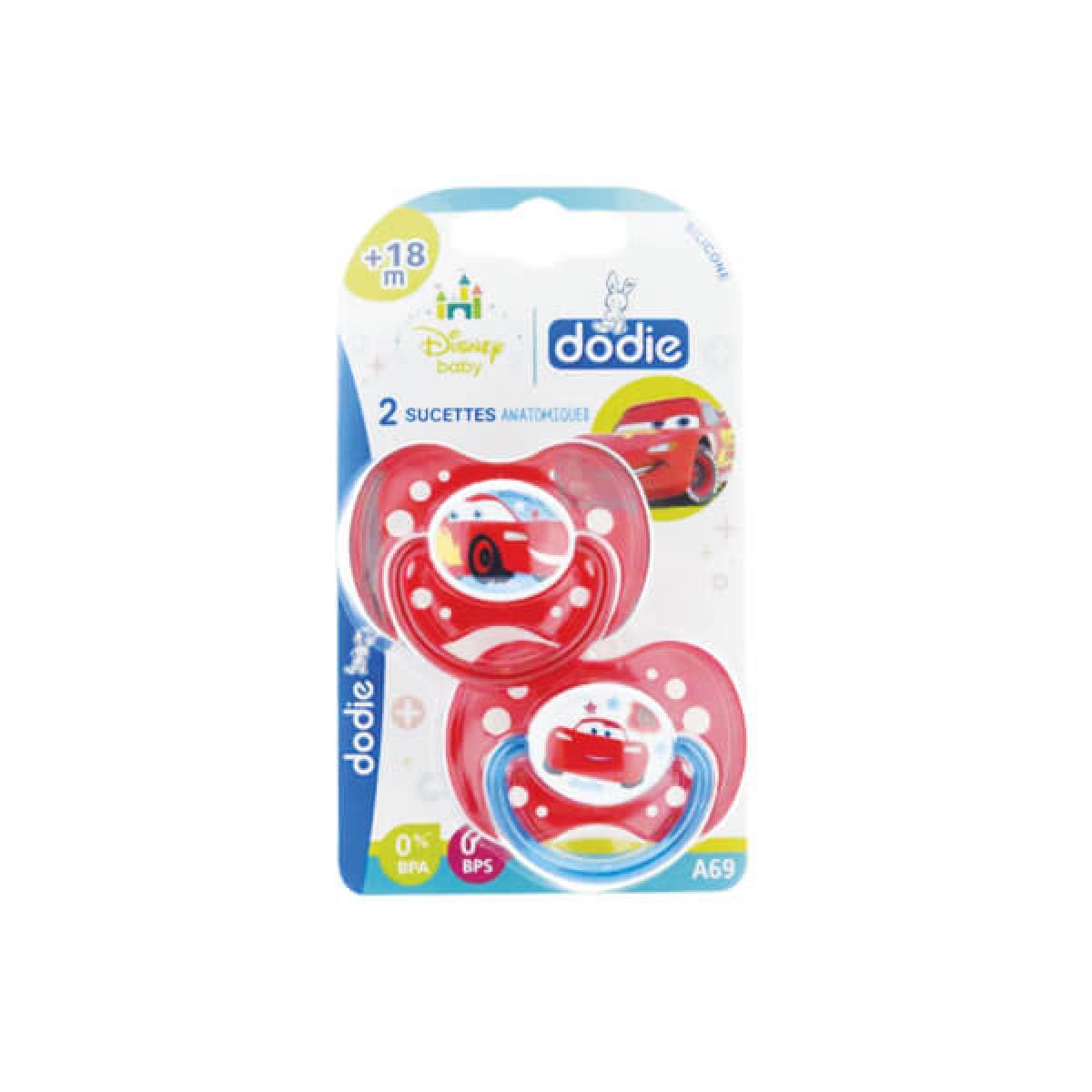 DODIE Disney baby cars 2 sucettes anatomiques silicone 18 mois et ...