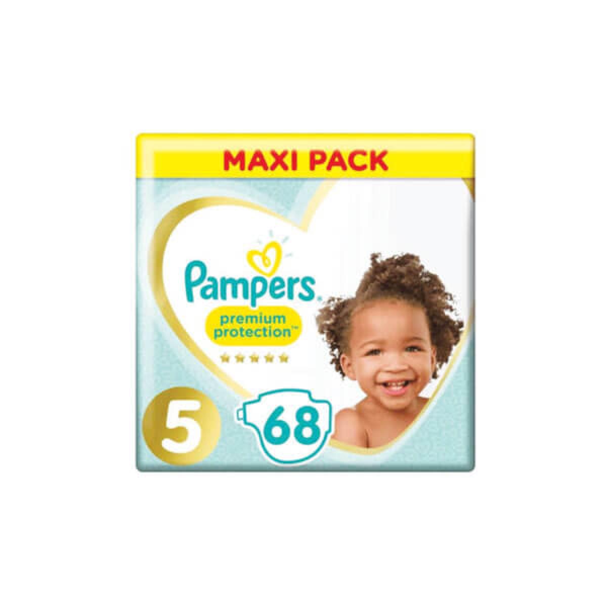 PAMPERS Premium protection maxi pack 68 couches taille 5 ...