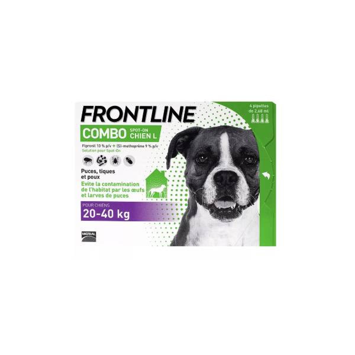 FRONTLINE Combo chiens 20-40kg 4 pipettes - Parapharmacie - Pharmarket