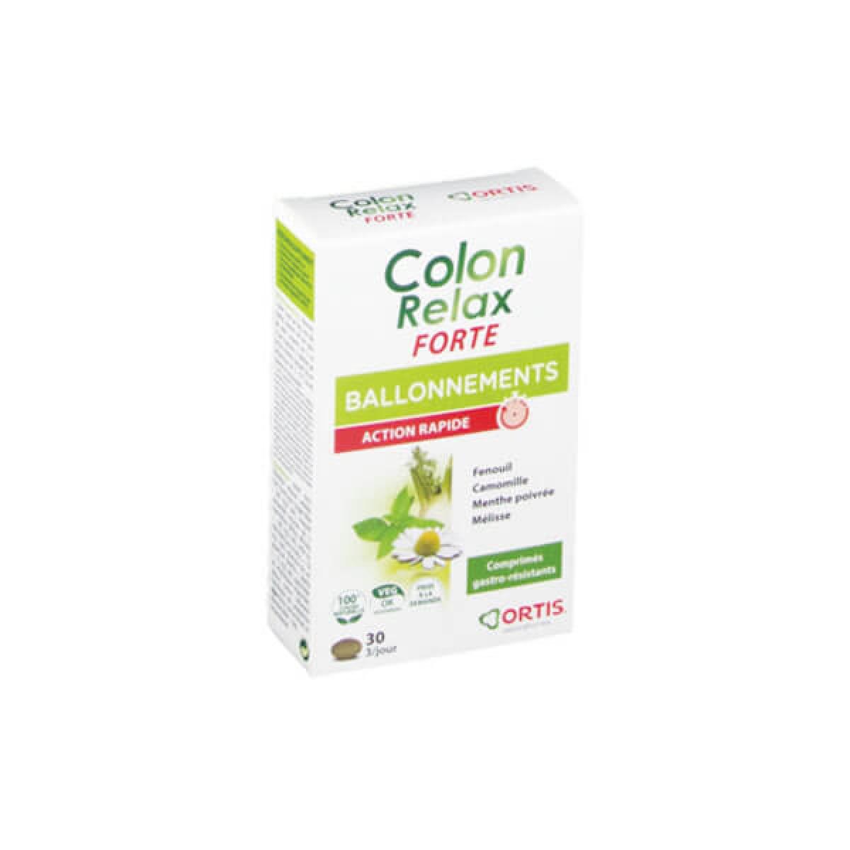 ORTIS Colon relax forte 30 comprimés - Parapharmacie - Pharmarket
