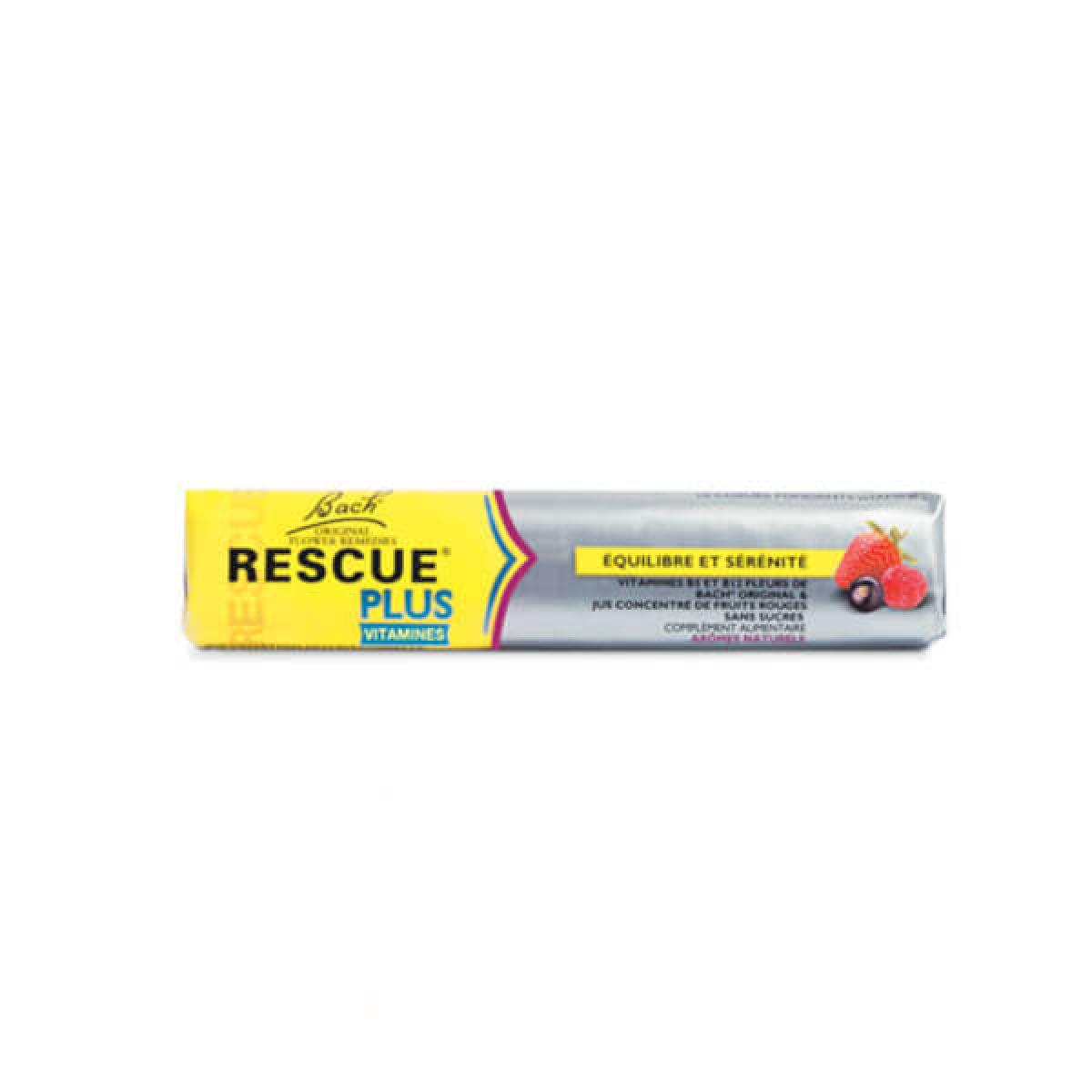 RESCUE Plus vitamines fruits rouges 10 pastilles - Parapharmacie ...