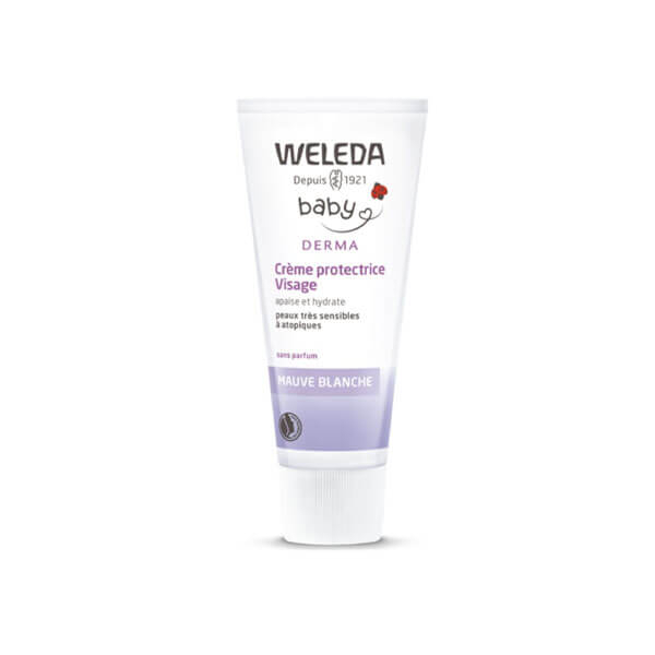 WELEDA Bébé derma crème protectrice visage mauve blanche bio 50ml ...