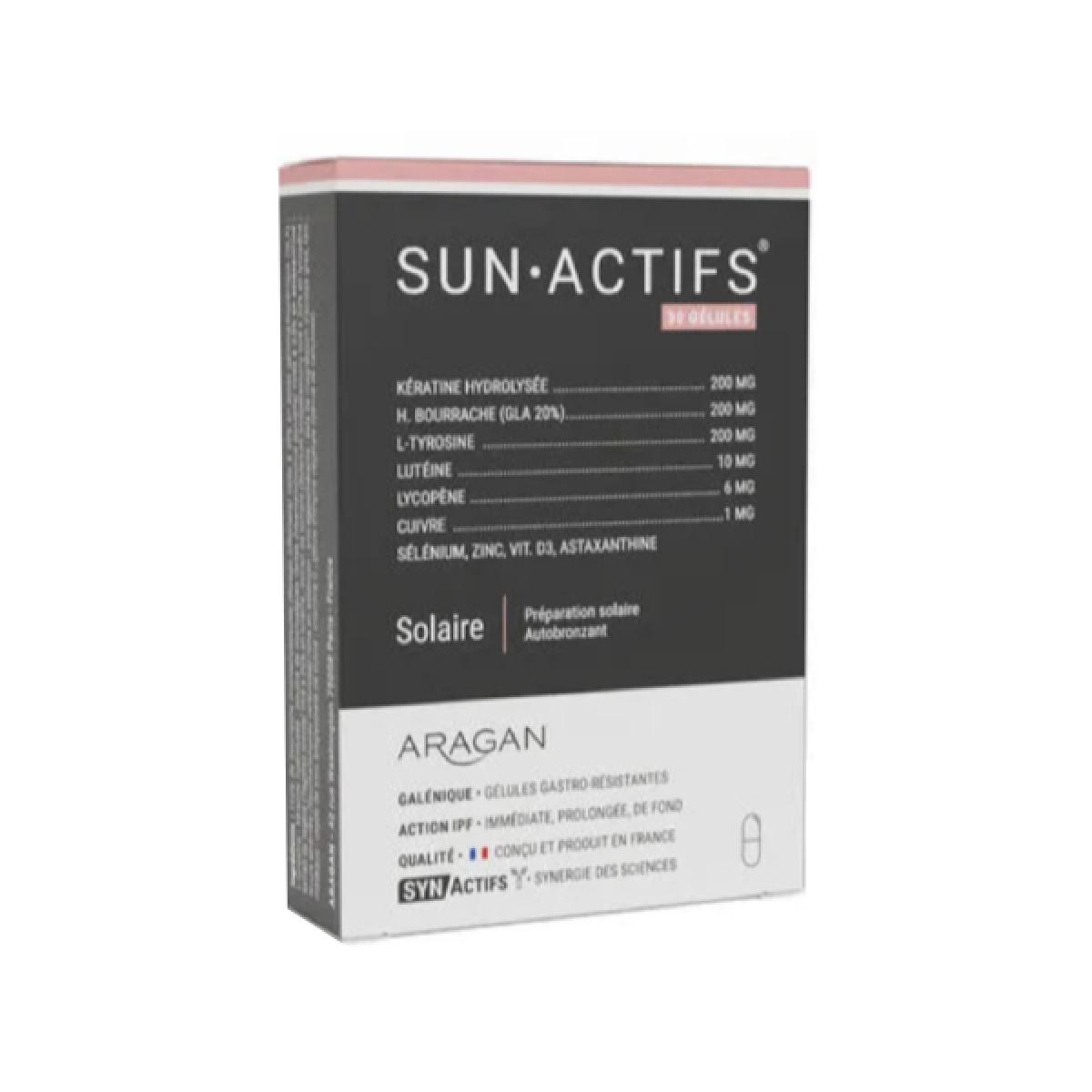 SYNACTIFS SunActifs 30 gélules - Parapharmacie - Pharmarket