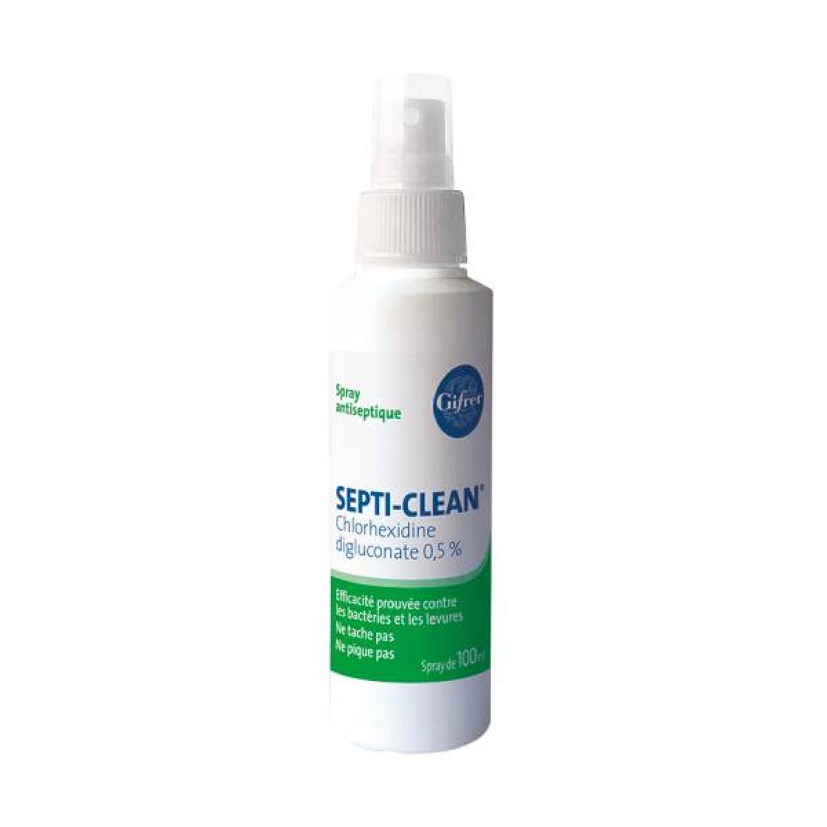 GIFRER Septi-Clean spray antiseptique 100ml - Parapharmacie - Pharmarket
