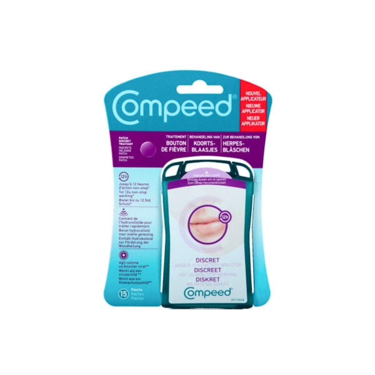 COMPEED Traitement bouton de fièvre discret 15 patchs - Parapharmacie ...