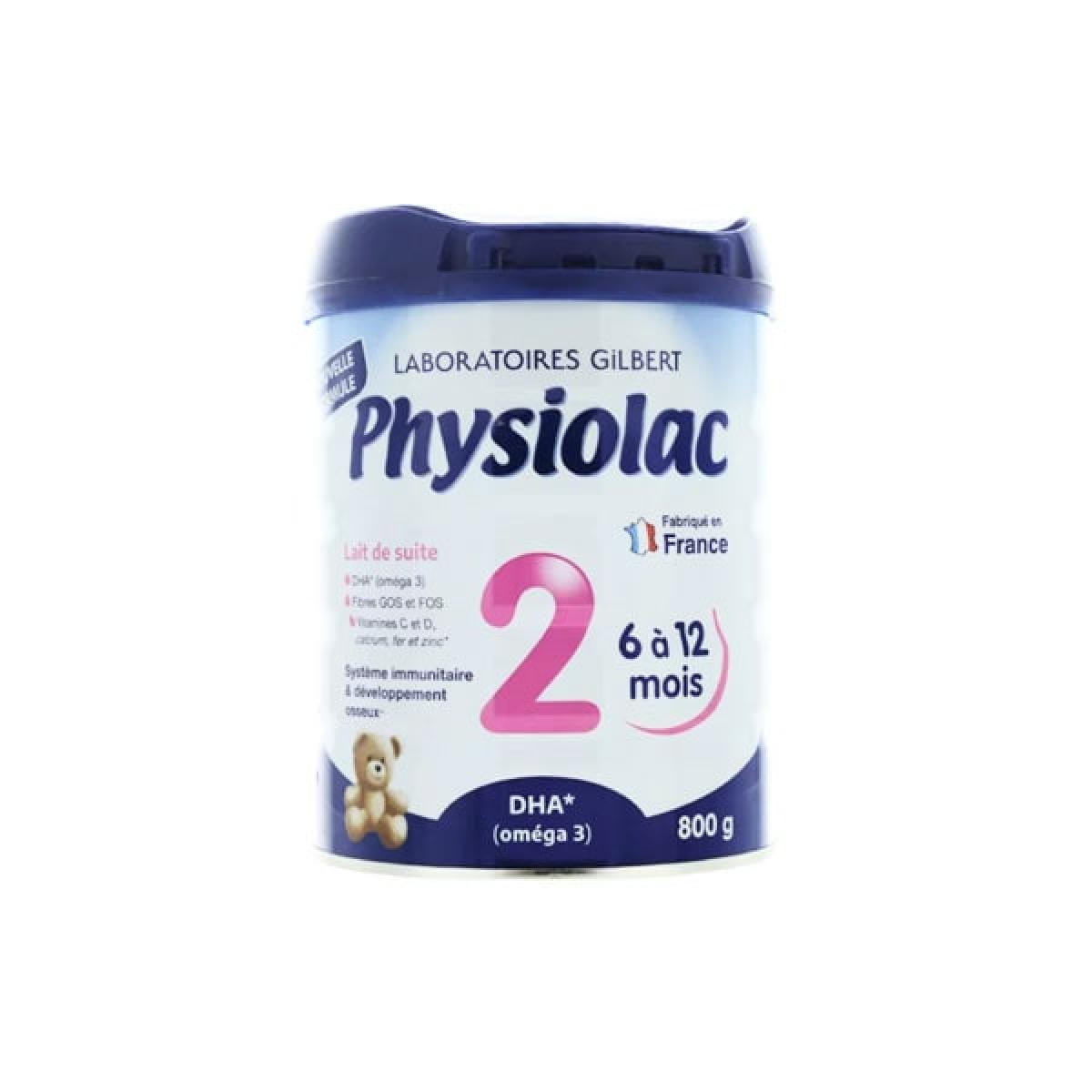 PHYSIOLAC Lait 2ème âge 800g - Parapharmacie - Pharmarket