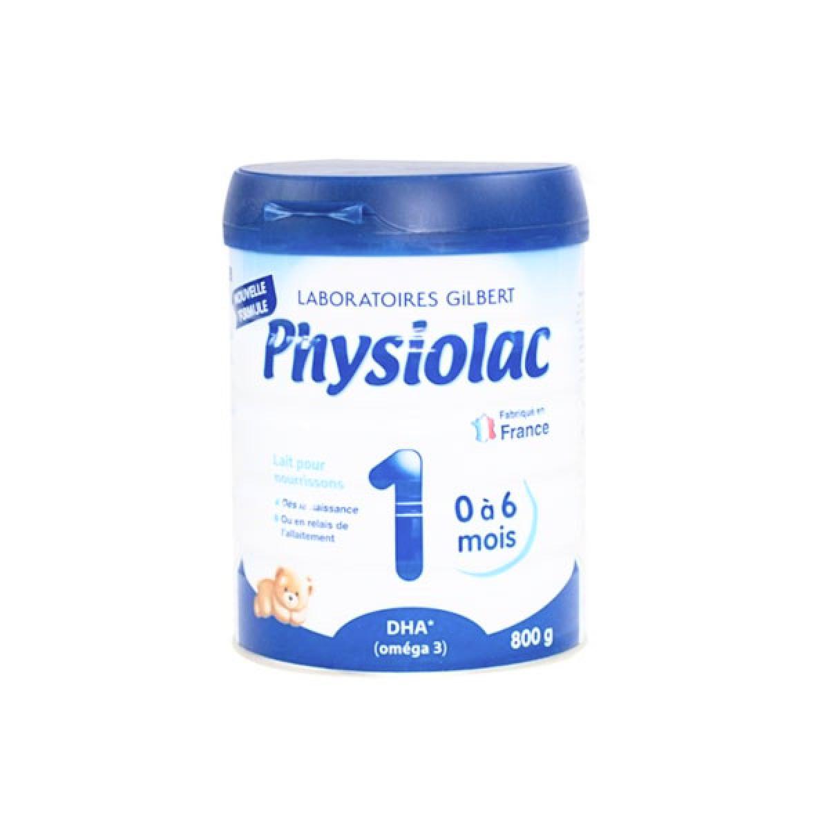 PHYSIOLAC Lait 1er âge 800g - Parapharmacie - Pharmarket