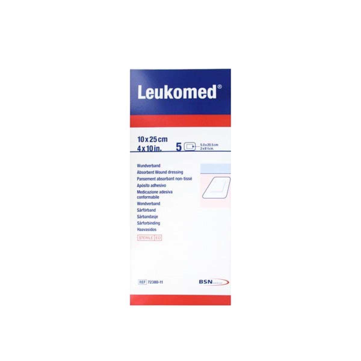 BSN MEDICAL Leukomed 5 pansements absorbants non-tissés 10x25cm ...