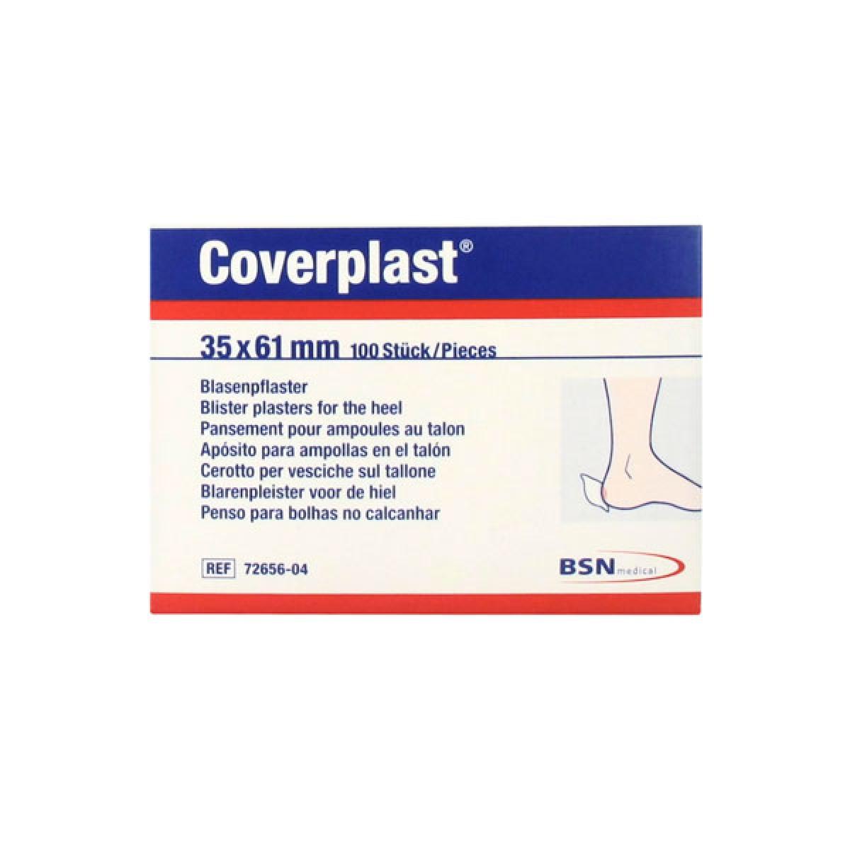 BSN MEDICAL Coverplast 100 pansements pour ampoules au talon 35x61mm ...
