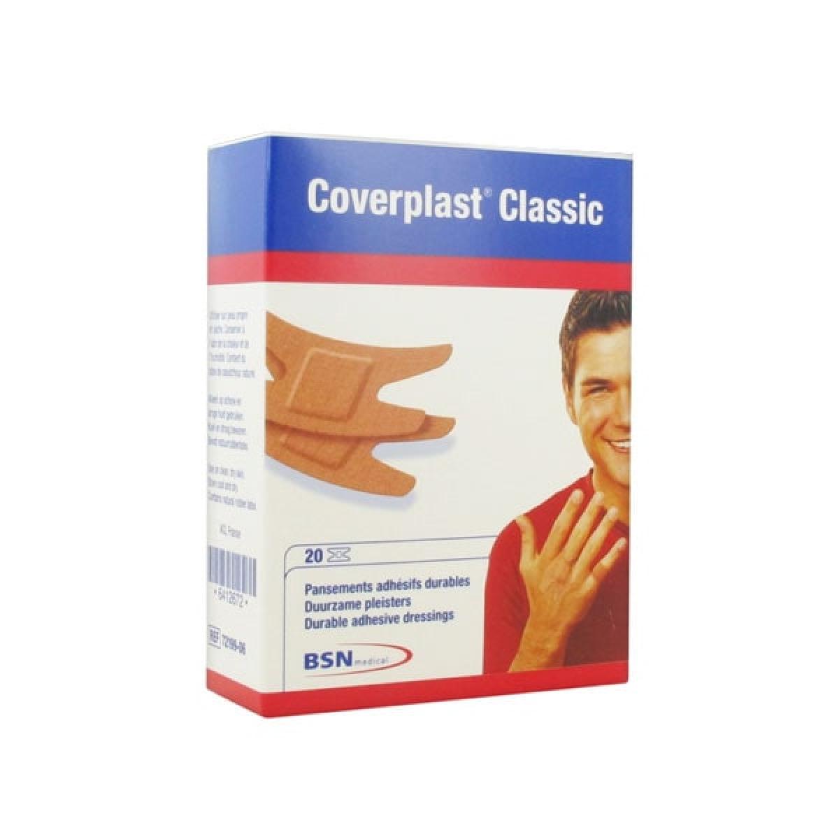 BSN MEDICAL Coverplast classic 20 pansements adhésifs durables 72x38mm ...