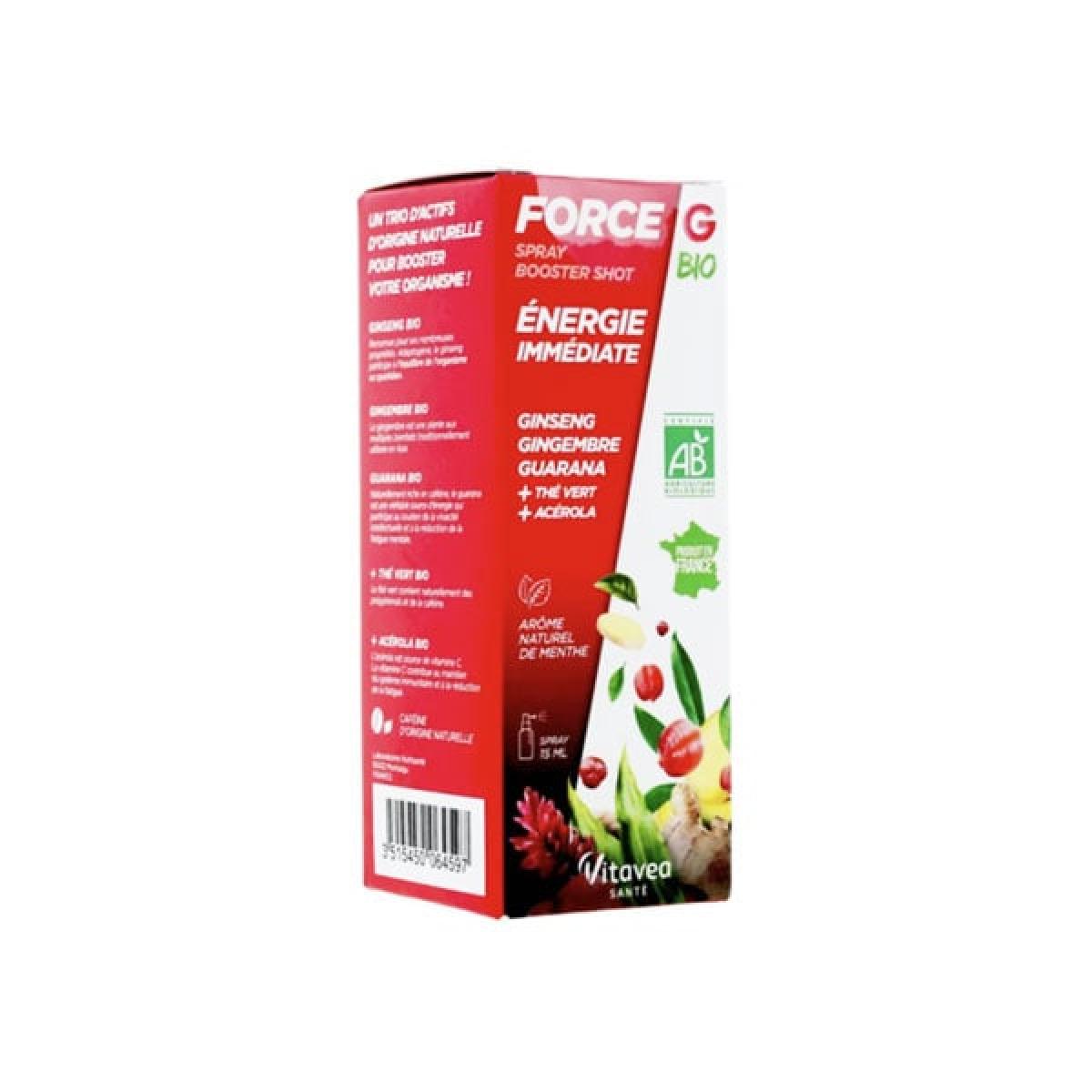 NUTRISANTÉ Force G spray booster shot bio 15ml - Parapharmacie - Pharmarket