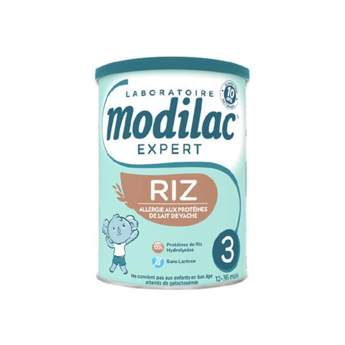 MODILAC Expert riz lait 3ème âge 800g - Parapharmacie - Pharmarket