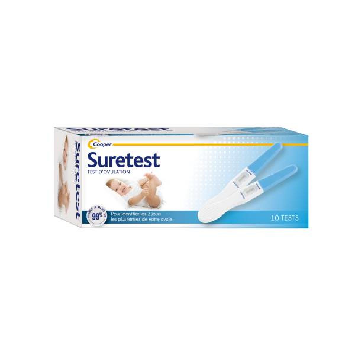 COOPER Suretest test d'ovulation 10 tests - Parapharmacie - Pharmarket