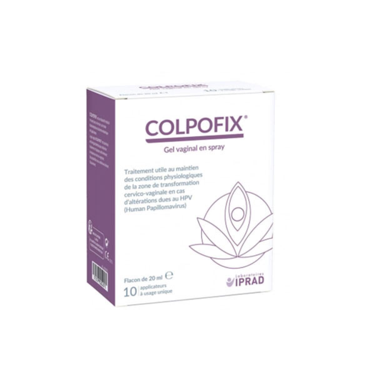 IPRAD Colpofix gel vaginal en spray flacon 20ml + 10 applicateurs ...