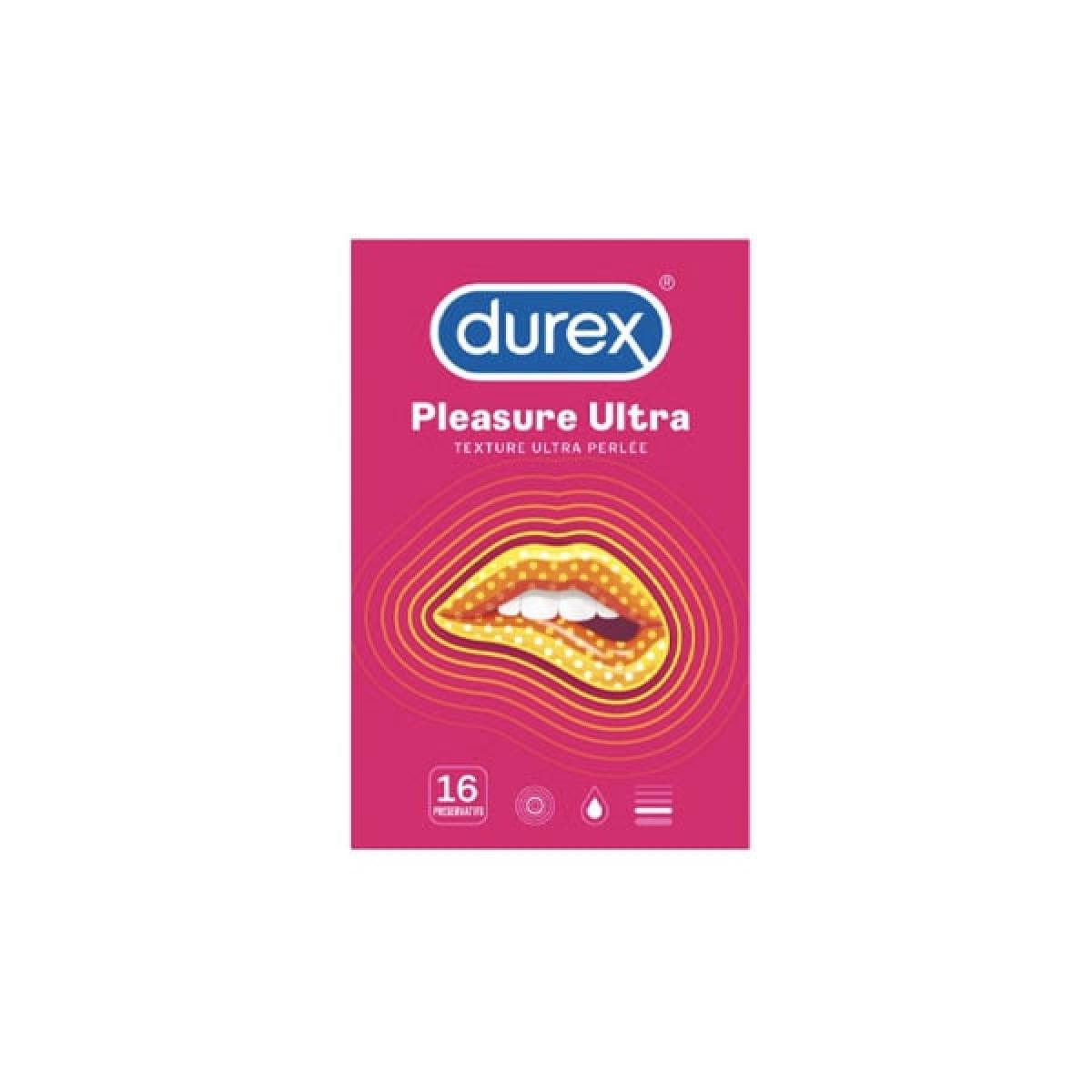 DUREX Pleasure ultra texture ultra perlée 16 préservatifs ...