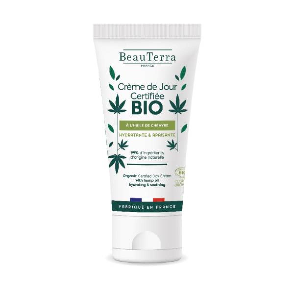 BEAUTERRA Crème de jour à l'huile de chanvre bio 50ml - Parapharmacie ...