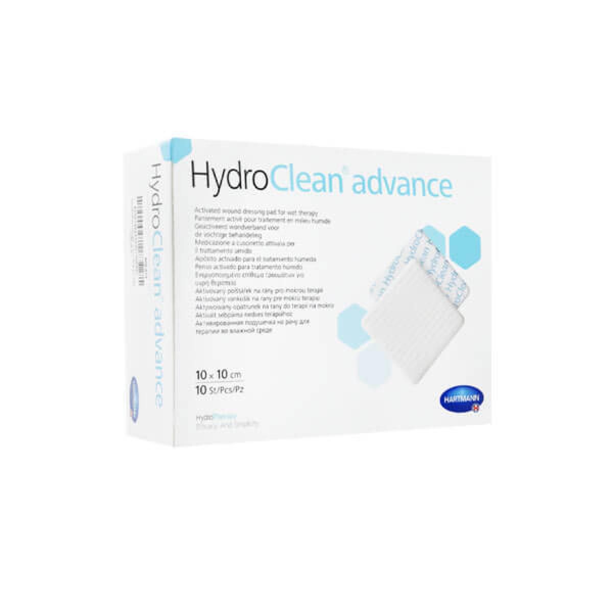 HARTMANN HydroClean advance 10 pansements irrigo-absorbant 10x10cm ...