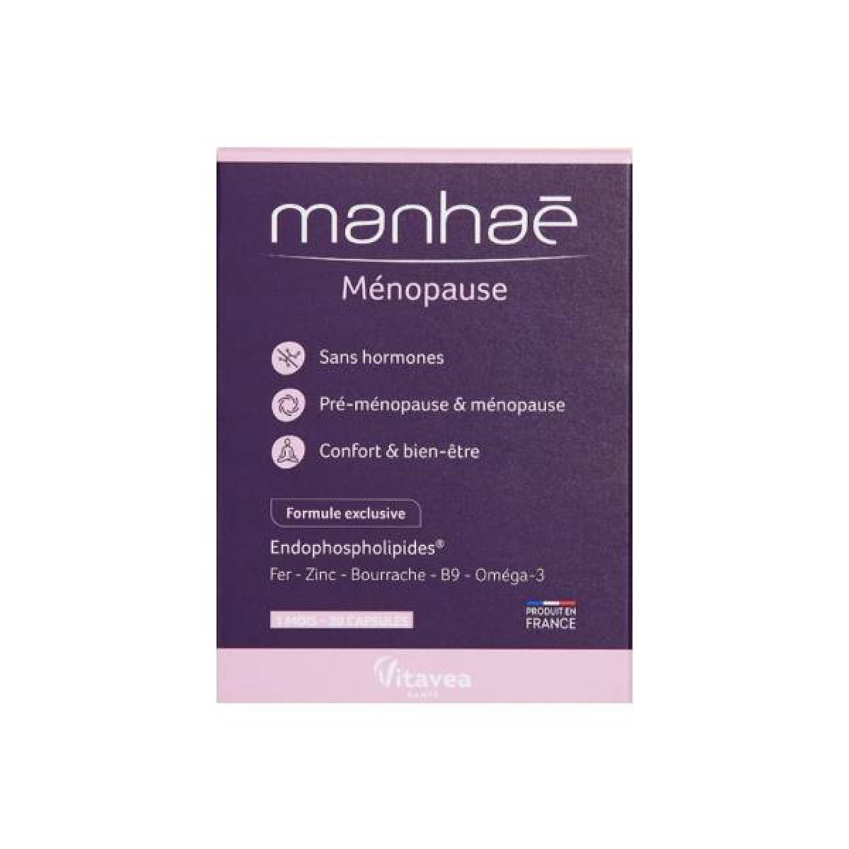 NUTRISANTÉ Manhaé ménopause 30 gélules - Parapharmacie - Pharmarket