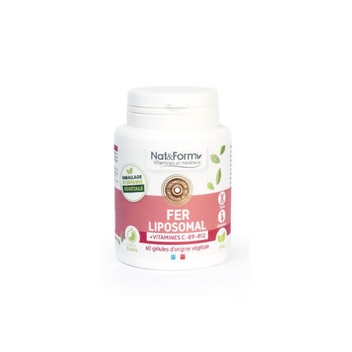 NAT & FORM Fer liposomal 60 gélules - Parapharmacie - Pharmarket