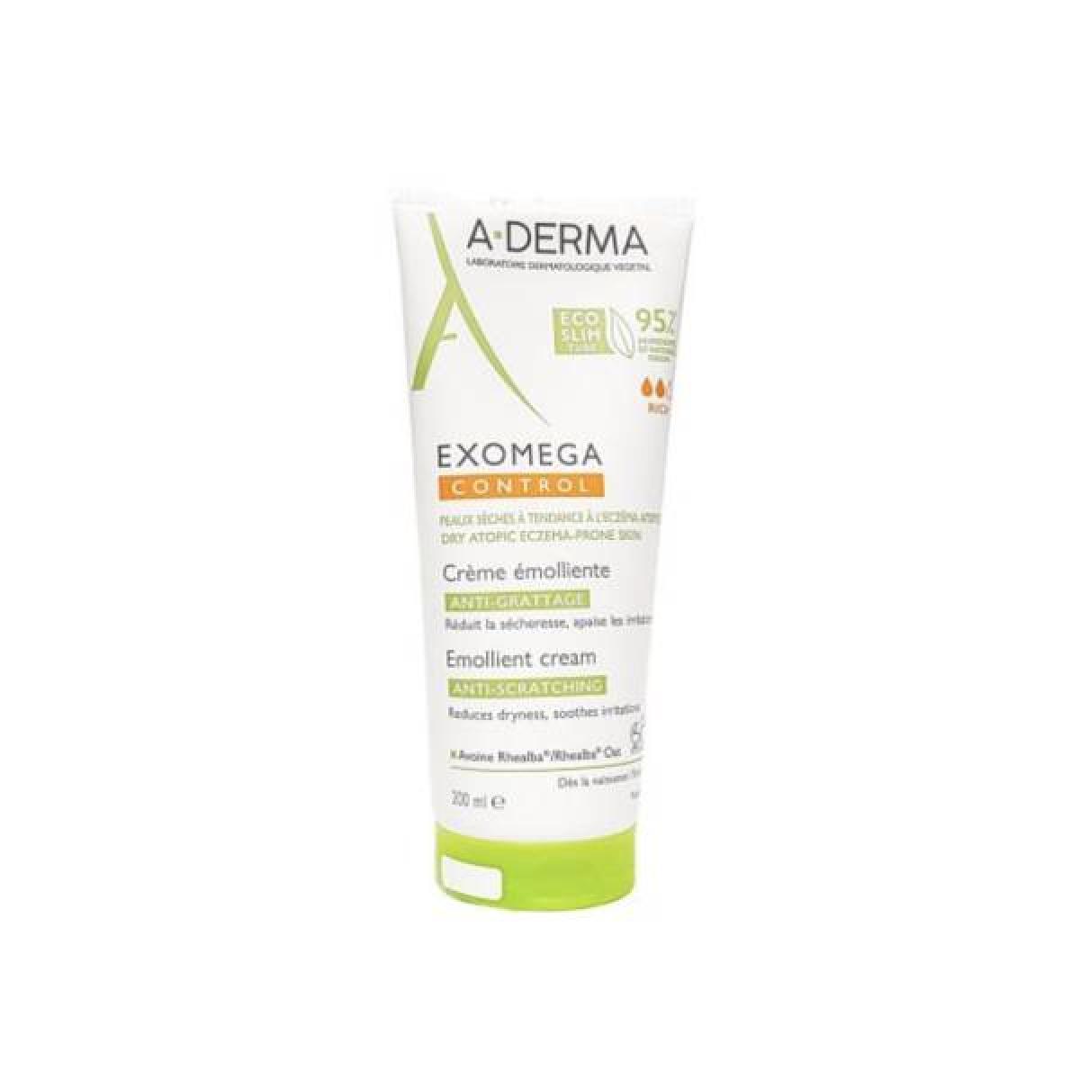 A-DERMA Exomega control crème émolliente anti-grattage 200ml ...