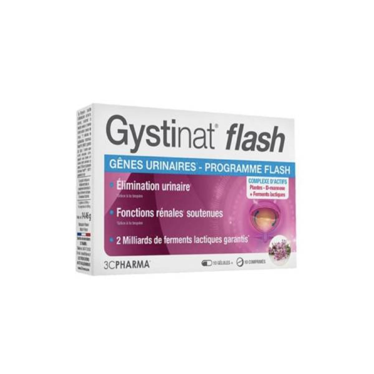 LES 3 CHÊNES Gystinat flash 10 gélules + 10 comprimés - Parapharmacie ...