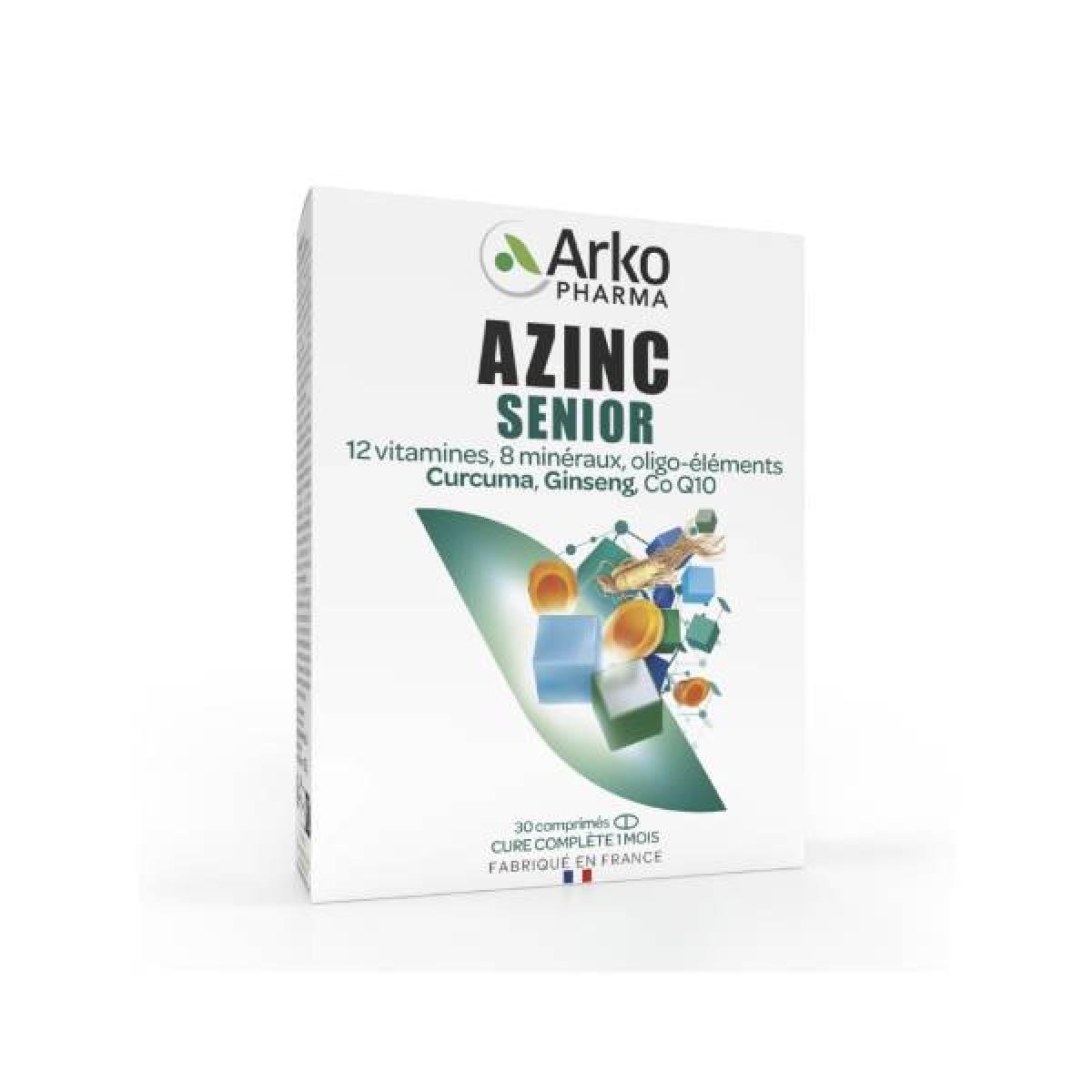 ARKOPHARMA Azinc senior 30 comprimés - Parapharmacie - Pharmarket